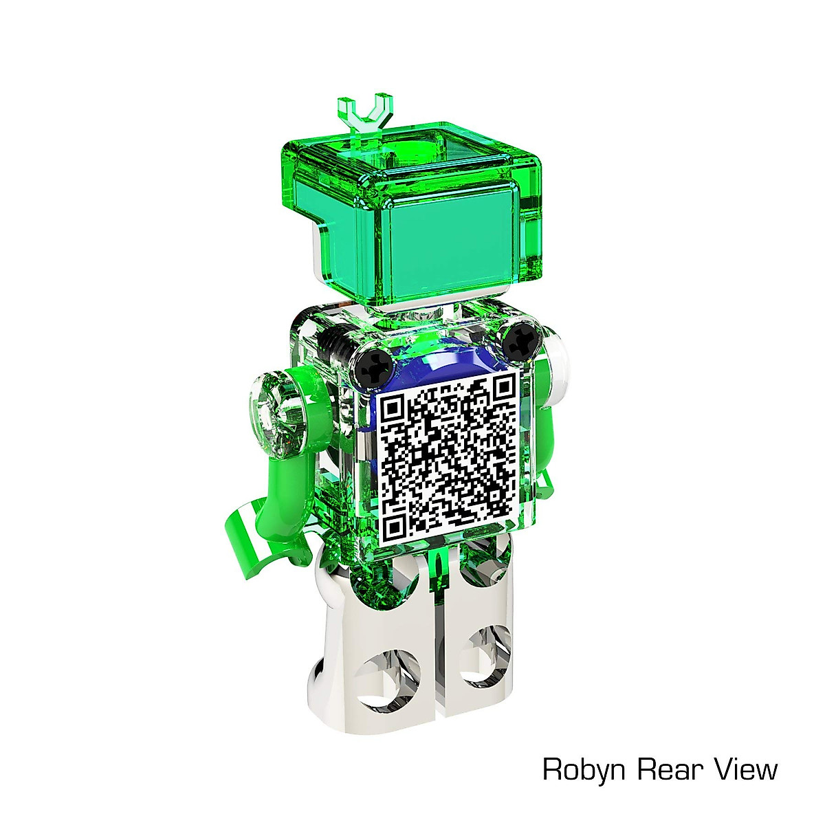 E-Blox Lumen Power Figure Robyn, LED Glowing Light Up Figure, Glows Green & Red When Connected to Metal Contact Point, Building Blox STEM Toy for Kids, Birthday Gift, Boys, Girls, 6+