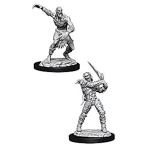 Dungeons & Dragons Nolzur's Marvelous Unpainted Miniatures Bundle: Lich & Mummy Lord W11 + Wight & Ghast W11