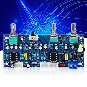 Garosa Preamp Board Digital Tuning Preamp Tone Board 2.1 Channel Subwoofer PreAmp Low Pass Filter Preamp Audio Processor Preamplifier Circuit Board