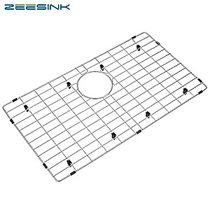 Zeesink Kitchen Sink Grid 26 11/16" X 14 3/4",Sink Bottom Grid,Stainless Steel Sink Grid and Sink Protectors for Kitchen Sink with Rear Drain for Single Bowl Kitchen Sink