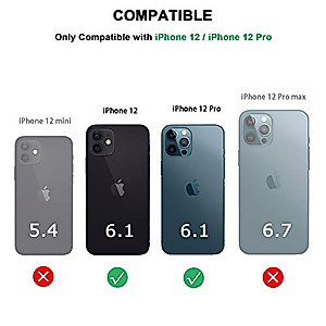 TENDLIN Compatible with iPhone 12 Case/iPhone 12 Pro Case Premium Leather TPU Hybrid Case (Black)