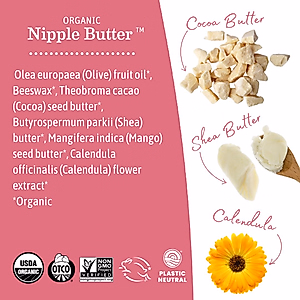 Earth Mama Nipple Butter™ & Diaper Balm | Nipple Cream & Organic Skincare for Baby | Breastfeeding & Postpartum Essentials Bundle