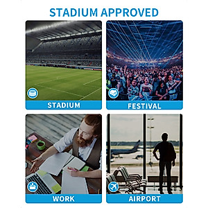 Clear Backpack Stadium Approved, Clear Backpack Small for Women, Waterproof and Lightweight Heavy Duty Transparent Backpack for Concert, Security Travel & Stadium