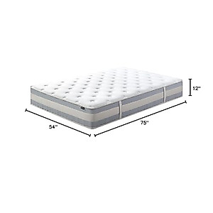 ZINUS 12 Inch Cooling Comfort Support Hybrid Mattress [New Version], Full, Fiberglass Free, Medium Plush, Cooling Motion Isolation, Certified Safe Foams & Fabric, Mattress in A Box