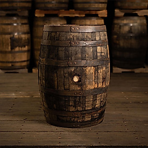 Midwest Barrel Company Authentic Bourbon/Whiskey Barrel (53 Gallon) Used Genuine American Oak Wood Barrel