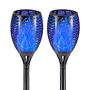 EOYIZW Solar Outdoor Lights, 43" 2 Pack Premium 99 LEDs Solar Torch Lights for Garden Decor- IP65 Waterproof Outdoor Lights Solar Powered Garden Lights Decorative for Garden Yard Patio Porch
