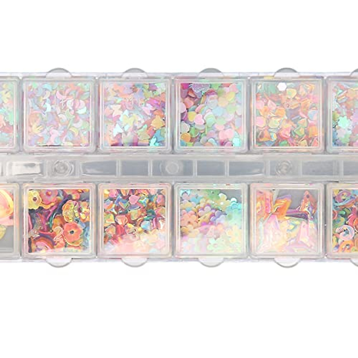 Art Glitter Sequins, Shiny Practical Nail Decals Flakes Attractive Decoration for Nail Art Craft Makeup