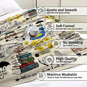 Gilmore Blanket Girls, Gilmore Fleece Throw Blanket, Movies Blanket, Soft Blanket with Gilmore-Inspired Patterns, Blankets Gifts for Halloween, Christmas, Birthday Fleece Blankets All Seasons 30"x40"