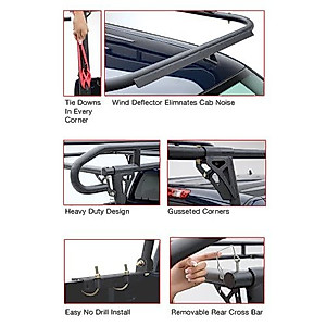 Smittybilt Contractors Truck Bed Rack (Black) - 18604