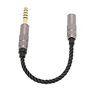 SWOQ Headphone Extension Cable, 4.4 mm Male to 2.5 mm Female goldplated Durable Headphone Adapter Cable for DAP