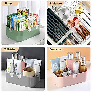 20PCS Fridge Drawer Divider，Fridge Organizer Bins，Refrigerator Drawer Organizer，Storage Baskets Space Allocator,Drawer Adjustable Separators，,Plastic Storage Container Bottle Can Divider Combination