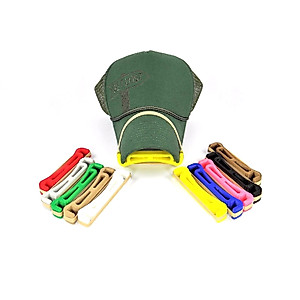 Visor Benders (Pack of 3 Black) ~ Tight Curl Model ~ Includes #64 Rubber Bands (NOT Recommended for X-Large Hats) Made in USA*