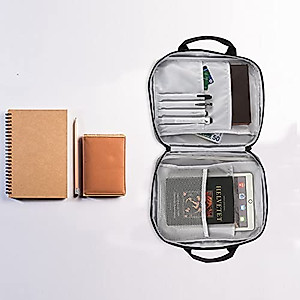 Large Bible Cover,Bible Case,Bible Covers for Women,Bible Cover for Men,Bible Book Cover Bible Bag with Handle & Pocket Study,Bible Case for Women Men Father Kids.Bible Cover Case.Gray