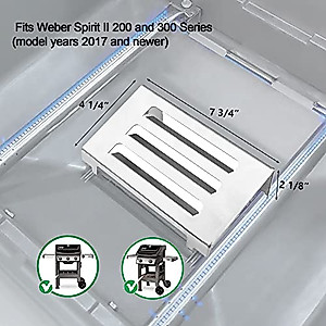Uniflasy 67060 Heat Deflector for Weber Spirit II 200 and Spirit II 300 Series Grills (2017 and Newer),67060 Heat Deflectors