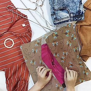 Bees Printed Tissue Paper for Gift Bags or Boxes and Wrapping - Bulk Summer Decorative Art Tissue Paper for Packaging and Gifting | 24 Sheets 20" x 30"