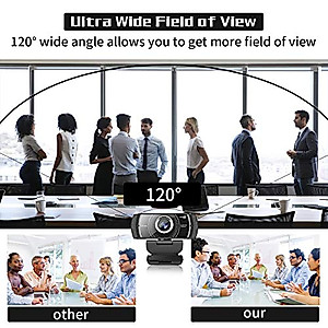 Webcam 1080P 60fps with Microphone for Streaming, JETAKu 920Phro HD USB Computer Web Camera Video Cam for Gaming Conferencing Mac Windows Desktop PC Laptop