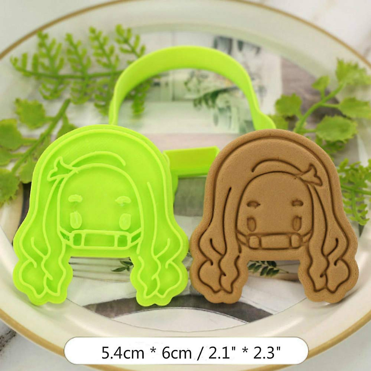 3D Anime Cookie Cutter Mold, 6 PCS Cookie Stamp and Cutter Kitchen Tool Party Cookie Mold