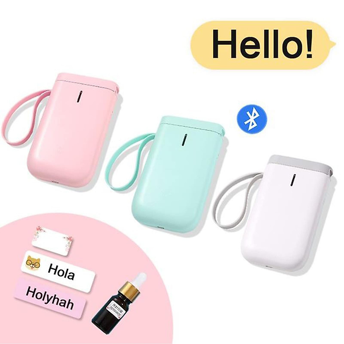 NIIMBOT Label Maker Machine with Tape D11 Portable Wireless Connection Label Printer Portable Wireless Mini Label Printer for Home Office Business Supplies