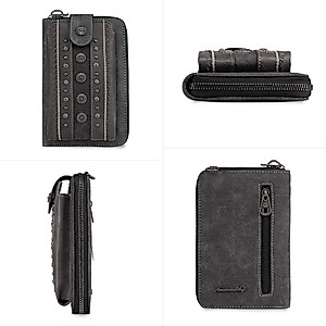 Montana West Crossbody Cell Phone Purse For Women Western Style Cellphone Wallet Bag Travel Size With Coin Pocket PHD-2012BK