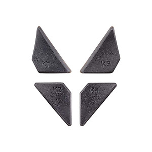 eXtremeRate Replacement Ergonomic Back Buttons, K1 K2 K3 K4 Paddles for PS4 Controller Dawn Remap Kit (Only fits with eXtremeRate Remap Kit)