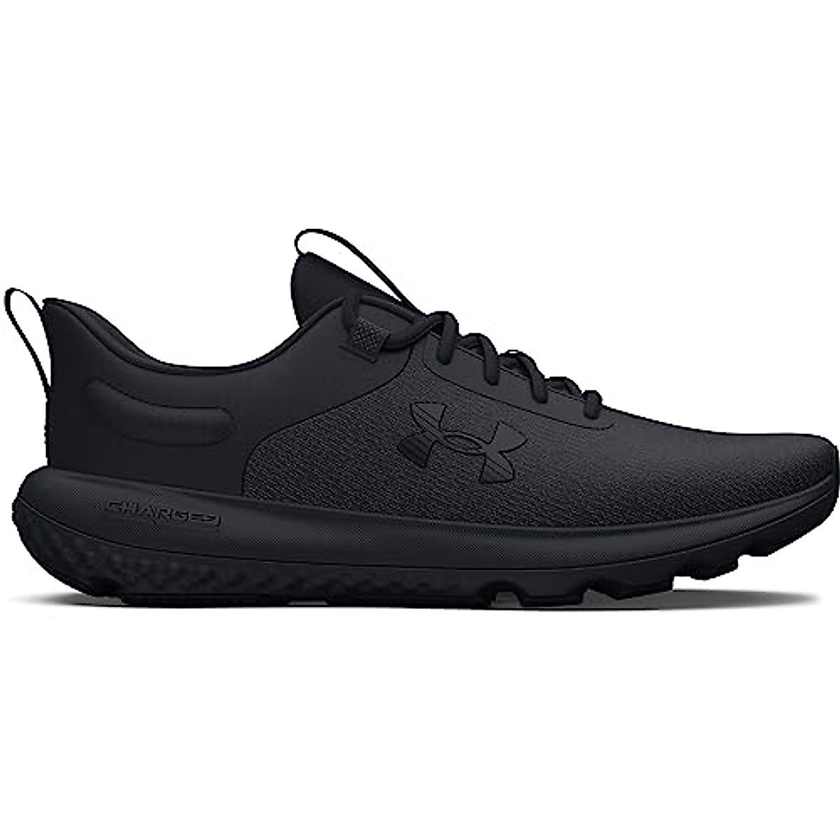 Under Armour Men's Charged Revitalize, (002) Black/Black/Black, 10.5, US