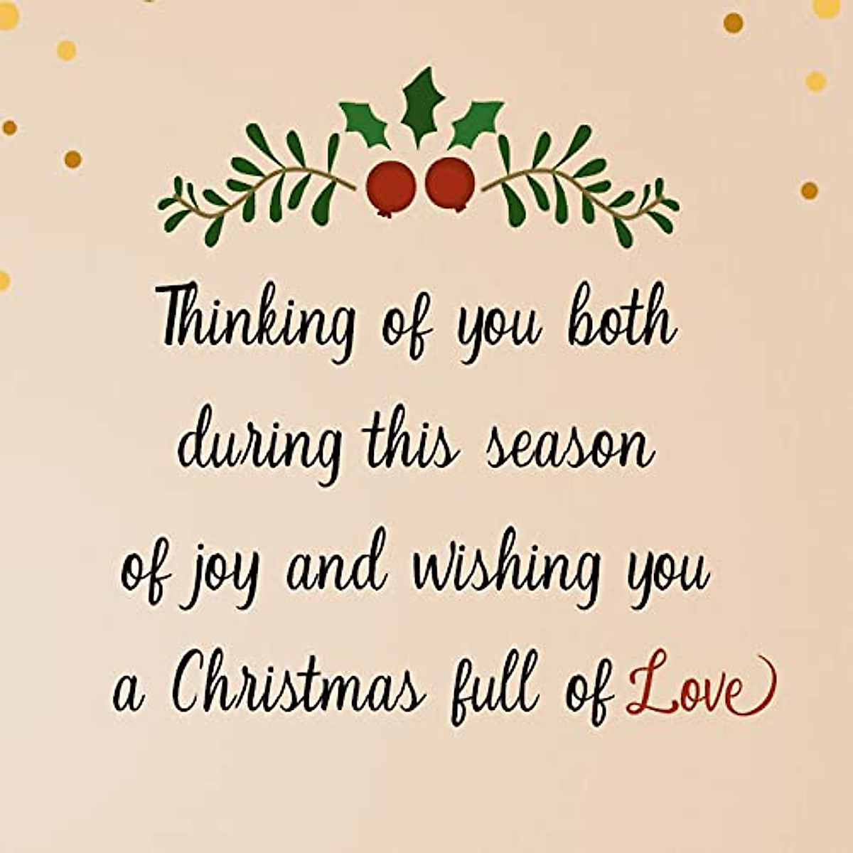 Merry Christmas Card For Brother & Sister In Law (Wife), Prime Greetings, Made in America, Eco-Friendly, Thick Card Stock with Premium Envelope 5in x 7.75in, Packaged in Protective Mailer