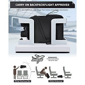 Small Black Travel Laptop Backpack Airline Approved, Business Laptops Carry on Backpack with USB Charging Port,Waterproof College High School Bag Bookbag Gifts for Men Women Fits 14 Inch Notebook