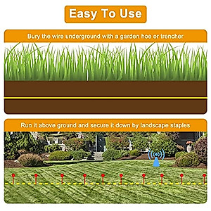 Rivulet Dog Fence Wire 984FT Underground Dog Fence Wire Professional Dog Fence Wire Electric Dog Fence Wire Dog Containment Fence Coil Wire Cables for 023/227/227b Pet Fencing Wire
