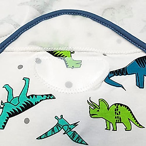 EYL Baby Swaddle Blanket Wrap for Newborn Boy and Girl Adjustable Infant Swaddle Sack Set, 0-3 Months, 2 Pack (Dinosaur, Small)