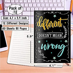 FANCY LAND Inspirational Notepads Pocket Notebooks Mini Small Motivational Journal for Kids Teens 80 Lined Pages A6