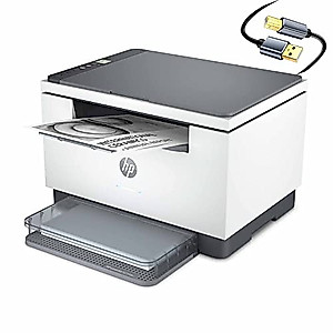 HP LaserJet MFP M234dw All-In-One Wireless Monochrome Laser Multifunction Printer, Print Scan Copy-30 ppm, 600 x 600 dpi, 1.3" LCD, 8.5" x 14", Auto Duplex Printing, USB, Ethernet, Cbmou Printer_Cable
