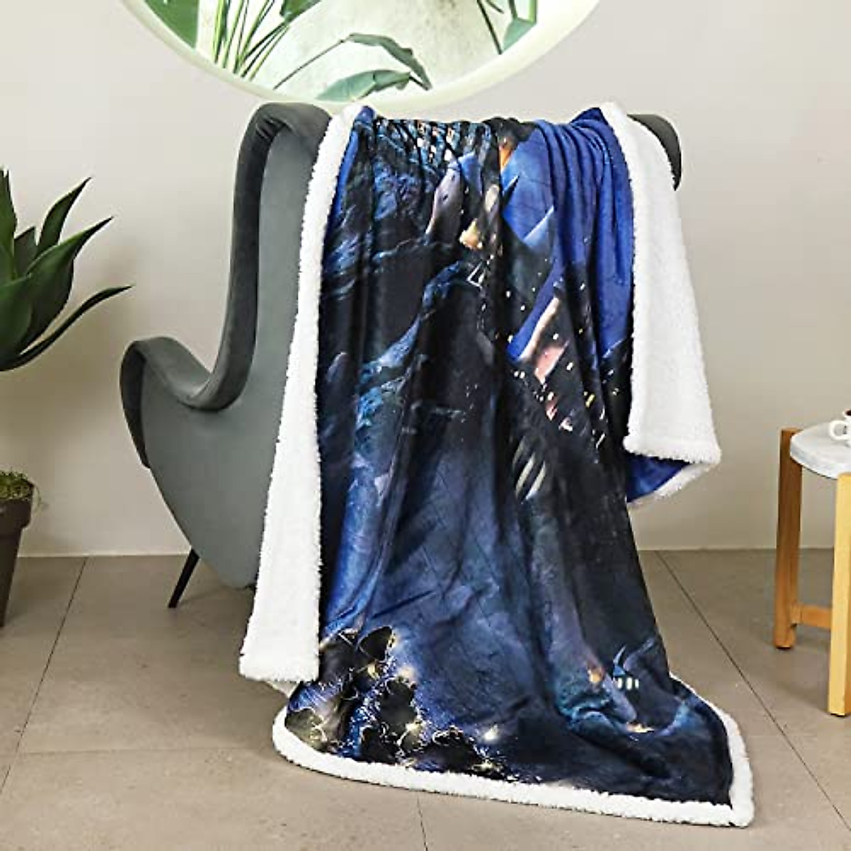 Fleece Blanket Throw Blanket for Couch Harry Gifts Fuzzy Cozy Sherpa Soft Blankets, 50x60 in