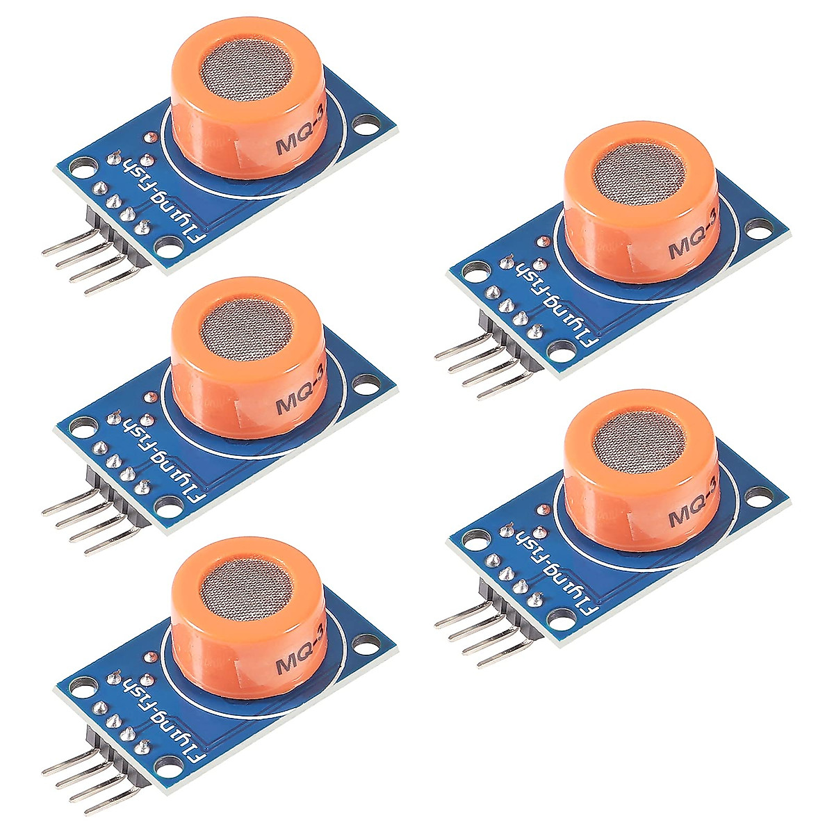 ACEIRMC 5pcs MQ-3 MQ3 Alcohol Sensor Module Breath Gas Detector Ethanol Detection Module for Arduino Raspberry Pi ESP8266 MQ3 5V DC (MQ-3)