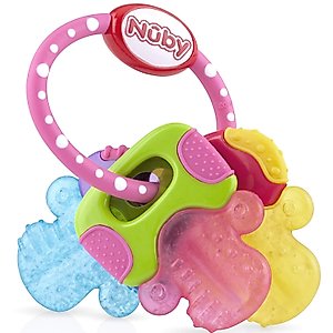 Nuby Ice Gel Teether Keys, 1 Count (Pack of 1)
