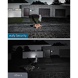 eufy security Floodlight Camera E with Built-in AI, 2K Resolution, 2-Way Audio, No Monthly Fees, 2000-Lumen Brightness, Weatherproof, Existing Outdoor Wiring and Weatherproof Junction Box Required