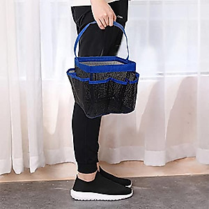 Mesh Shower Caddy Basket for College Dorm Room Essentials, Hanging Portable Tote Bag Toiletry for Bathroom Accessories