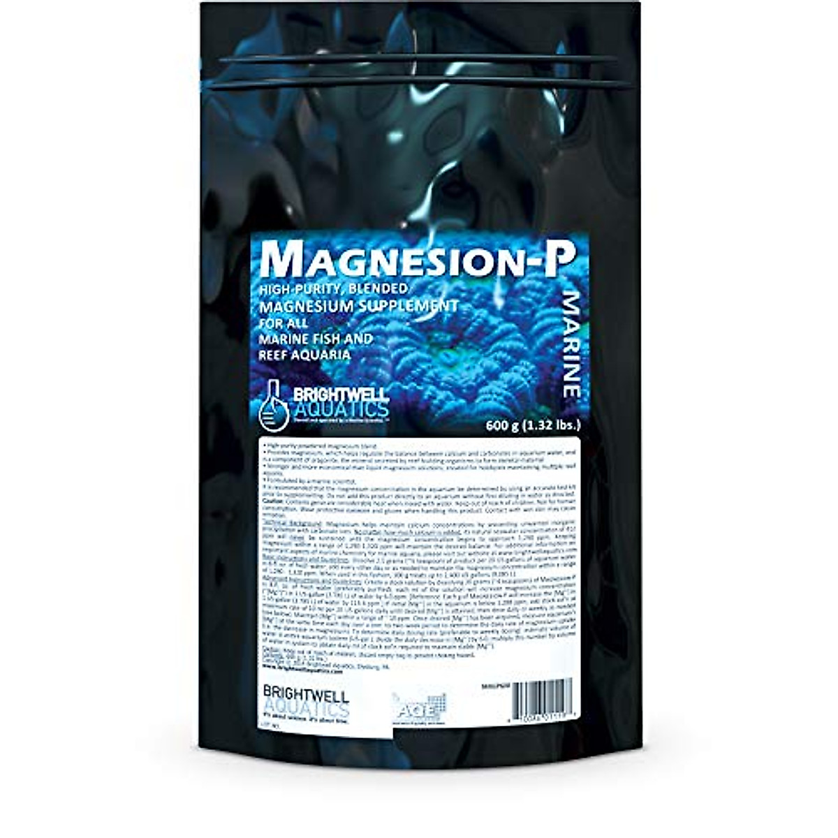 Brightwell Aquatics Magnesion-P - Magnesium Powder Supplement for Marine & Reef Aquariums 800g
