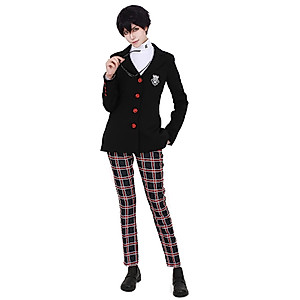 miccostumes Men's Costume Academy School Student Cosplay Winter Uniform Fullset(Men L)