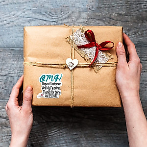 Littlefa Repeat Customers are My Favorite Stickers,Appreciate Customer Small Business Stickers,Thank You Stickers,Envelopes Seal Stickers,Mail Packaging Sticker for Small Business 500 PCS