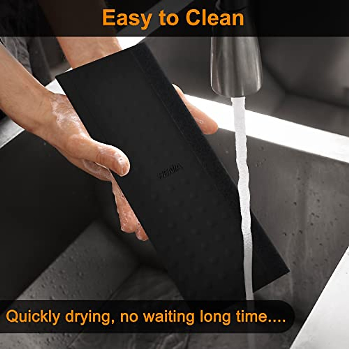 Mofason Refrigerator Door Handle Covers, Keep Appliance Clean for Fridge Microwave Oven Stove Bathroom Freezer Accessories Dishwasher- Your Kitchen Handle Protector (5pcs, Black)