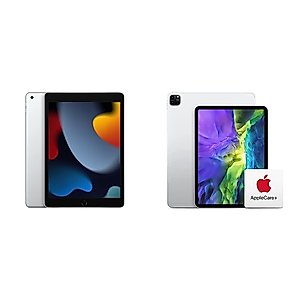 Apple 2021 10.2-inch iPad (Wi-Fi, 64GB) - Silver with AppleCare+ (Renews Monthly Until Cancelled)