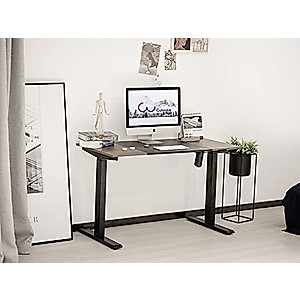 CuHome Electric Standing Desk 48 x 24 Inch Height Adjustable Stand Up Desk for Home and Office, Sit Stand Desk Computer Workstation with Splice Board