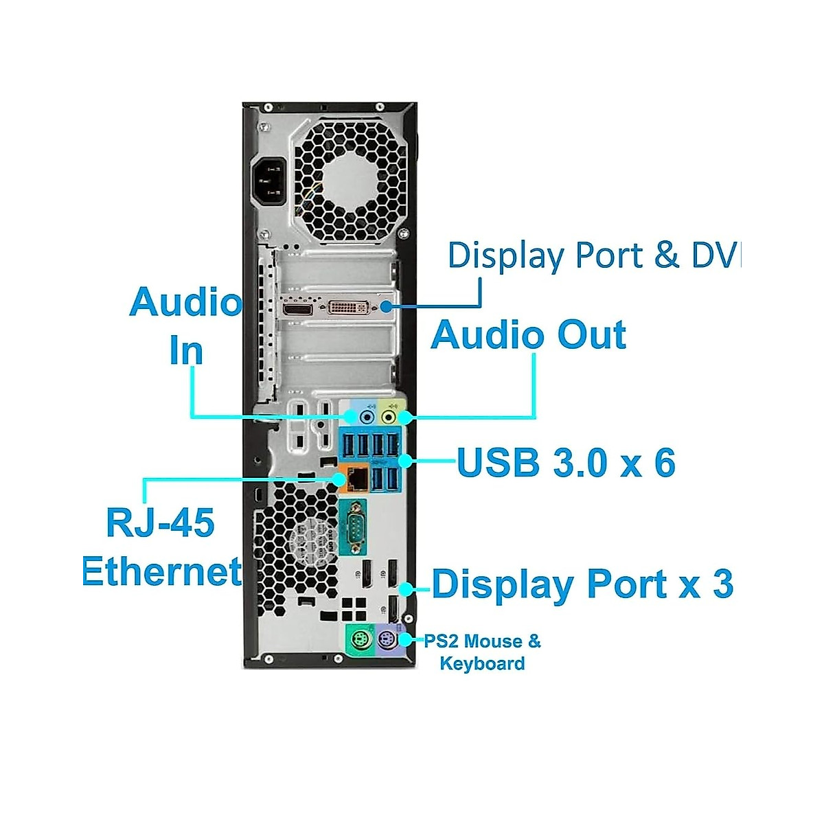 HP Z240 Workstation SFF Desktop PC, Intel Core i5-6500 Upto 3.60GHz, 32GB RAM, 2TB SSD, AMD Radeon HD 8570 1GB 4K, DisplayPort, HDMI, DVI, AC Wi-Fi, Bluetooth - Windows 10 Pro (RENEWED)