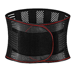 LSRRYD Light Lumbar Support Breathable Belt for Lower Back Pain Muscle Spasm Injury Recovery for Men and Women (Size : Medium)
