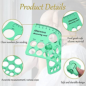 Nipple Ruler, Nipple Rulers for Flange Sizing Measurement Tool, Silicone & Soft Flange Size Measure for Nipples with Circle Templates, Breast Pump Sizing Tool - Mothers Day Gifts