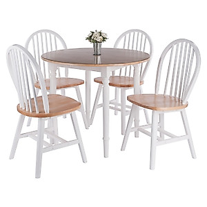 Winsome Wood Sorella Dining Set, Natural/White