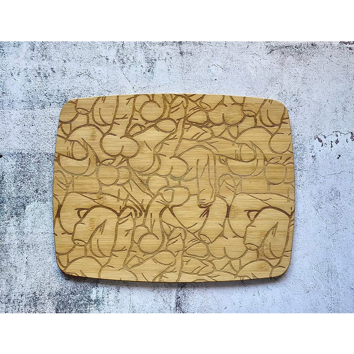 8" x 10" Cockcuterie Bamboo Cutting Board, Penis Engraved Cutting Board, Custom Cutting Board, Party Board, Gift Idea