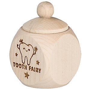 Spruchreif | Tooth Fairy Box for Boy and Girls | First tooth box | Wooden keepsake box | Children's tooth box | Baby Girl and Boy