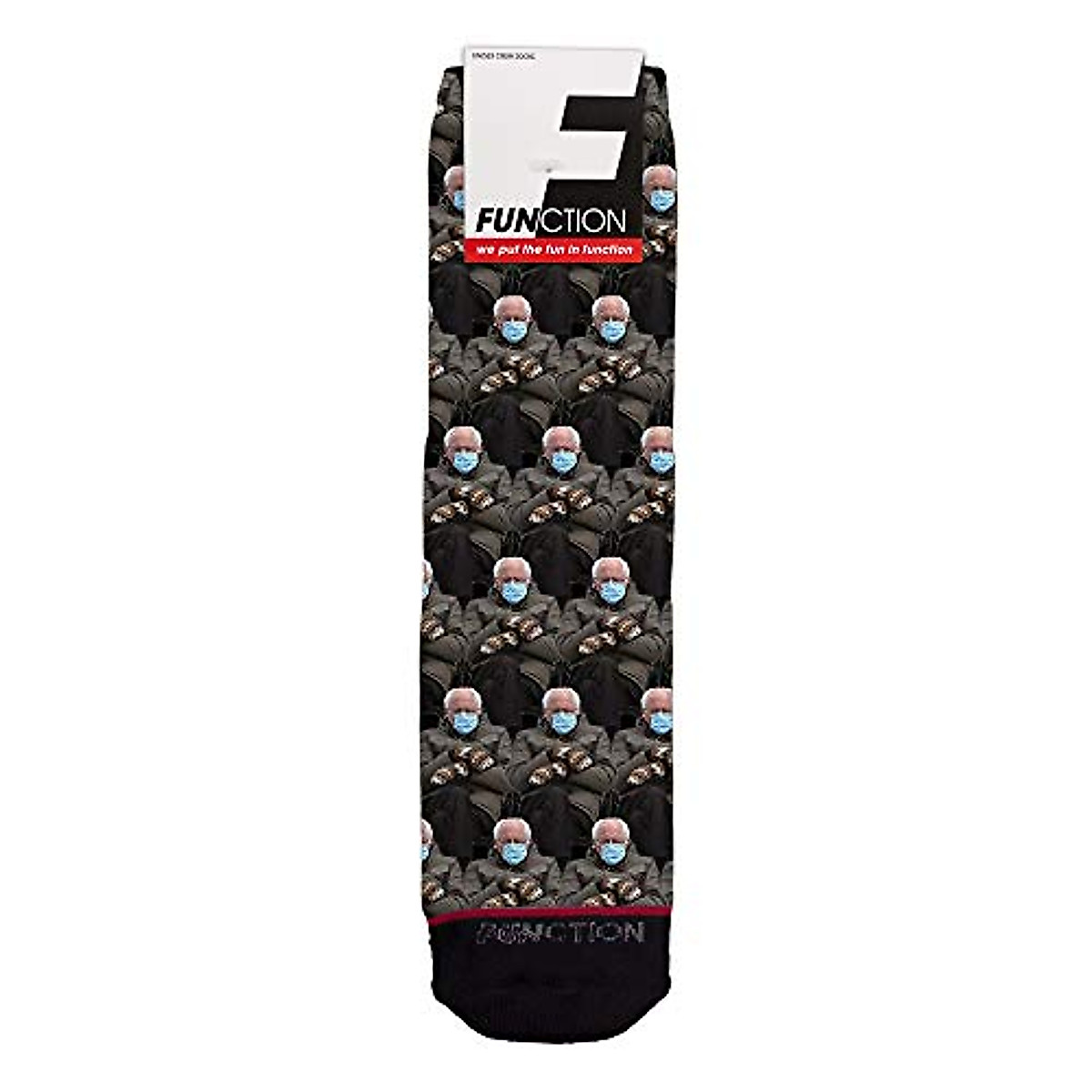 Function - Bernie Sanders Chair Meme All Over Socks Printed Men's Women's President Biden Inauguration 2020 2021 Socially Distanced Funny Joke Democrat Feel The Bern Sad