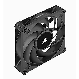 Corsair AF120 Elite, High-Performance 120mm PWM Fluid Dynamic Bearing Fan with AirGuide Technology (Low-Noise, Zero RPM Mode Support) Single Pack - Black